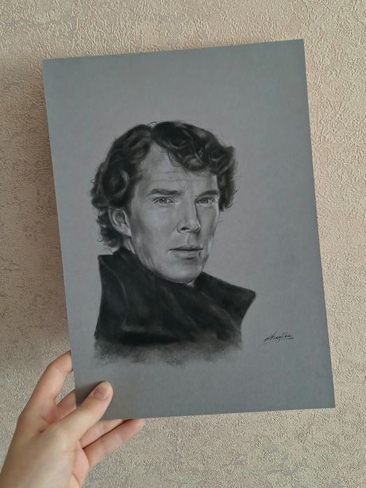 Рисунок портрет на замовлення по фото олівцями та пастеллю 990 грн Живопис Вінниця на Olx