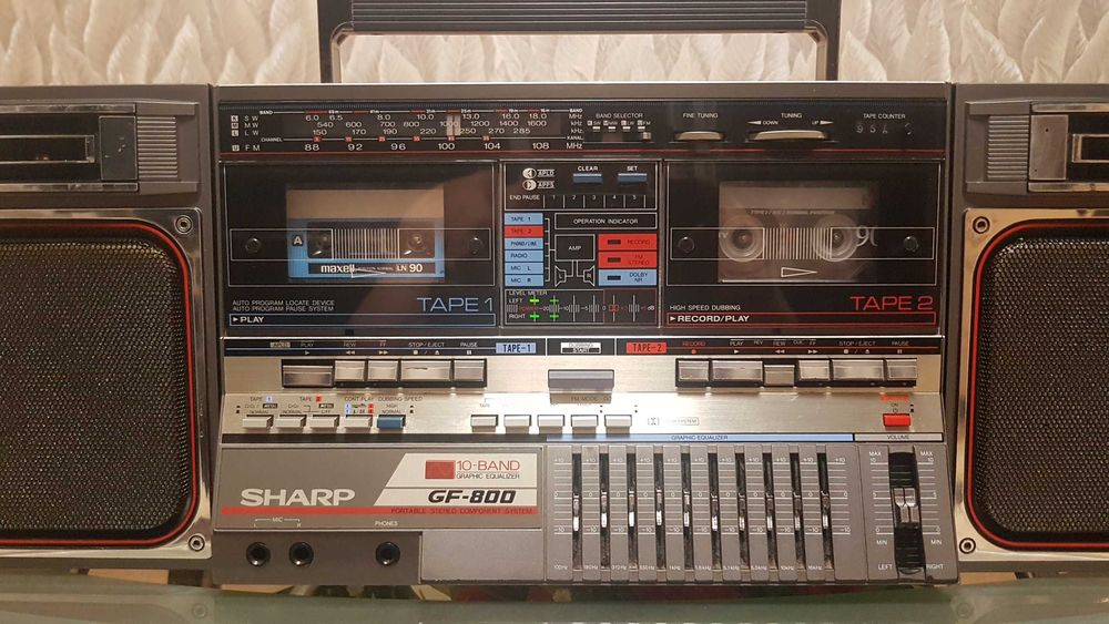 Радио магнитофон Sharp GF-800 stereo made in Japan/Japon: 6 500 грн ...