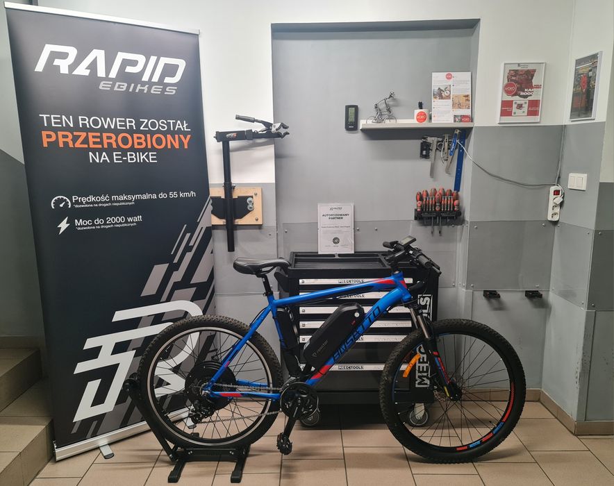 Rower górski MTB elektryczny 2000 w BUSETTO koła 27,5 alu GWARANCJA ...