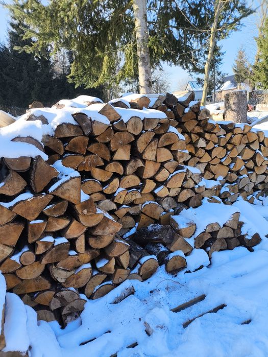 Drewno kominkowe opałowe sosna, dąb,olcha, brzoza,akacja transport ...