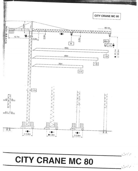 Grua Potain mc80 Paranhos • OLX.pt