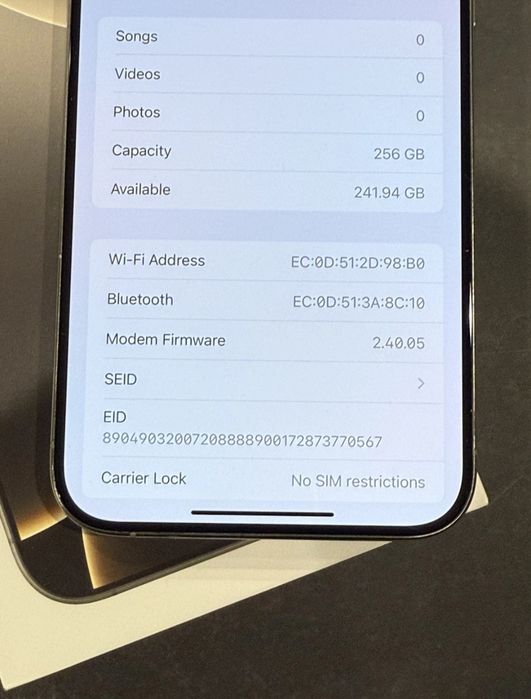 Apple iPhone 15 Pro Max 256GB-Natural Titanium - Factory Unlocked Nat ...