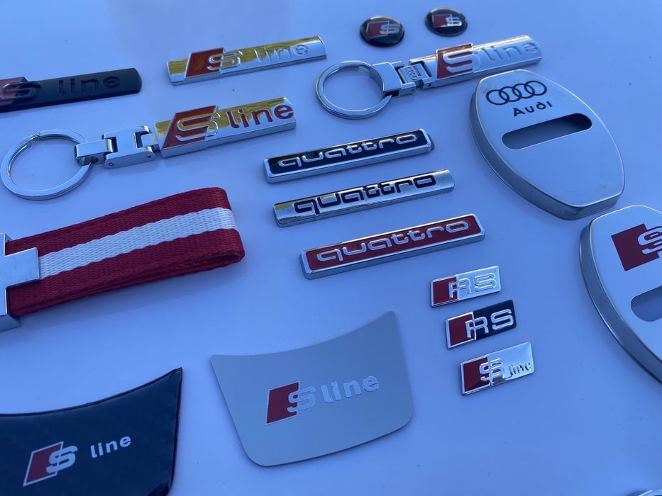 Шильдик эмблема значек ауди audi s line s-line a3 a4 a5 a6 a7 q5 q7 ...
