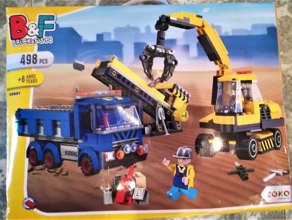 Blocos de construção Brick & Fun ( Tipo Lego ) 498 pcs Rio de Mouro ...