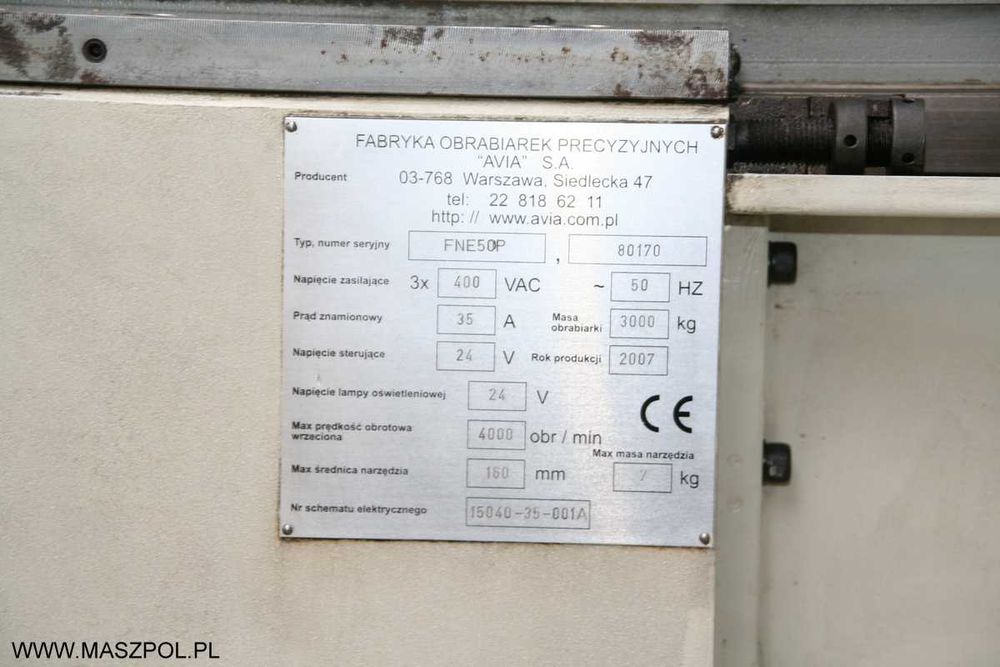 Frezarka narzędziowa FNE 50P AVIA - ODCZYTY - FILM Głowno • OLX.pl