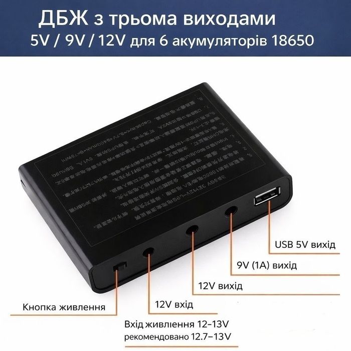 ДБЖ (UPS) для роутера та мережевого обладнання: 530 грн ...