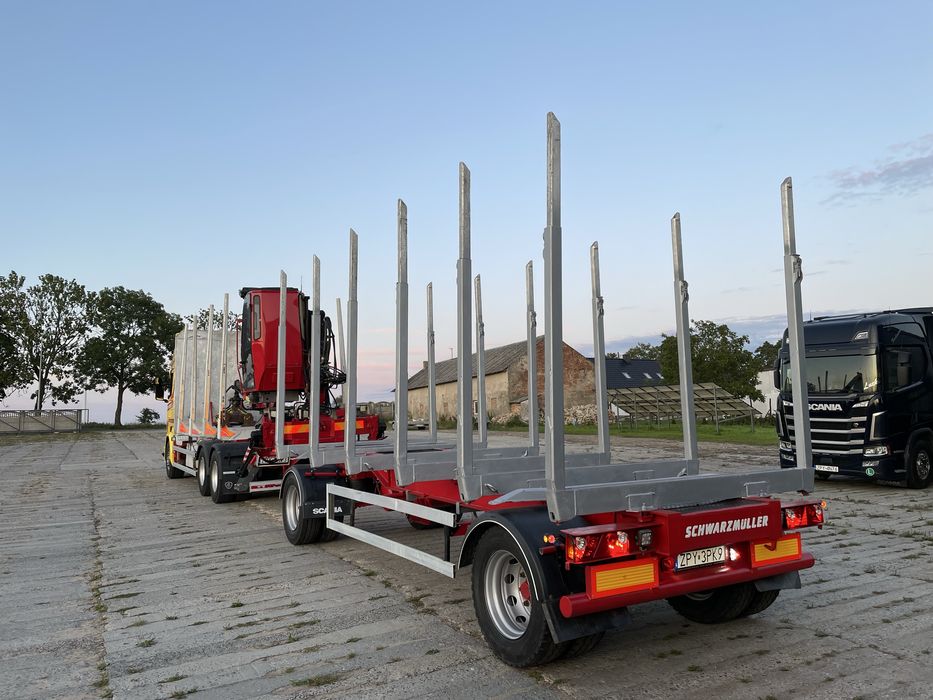 Scania do lasu drewna 6x4 r730 loglift 96s zestaw przyczepa Pyrzyce ...