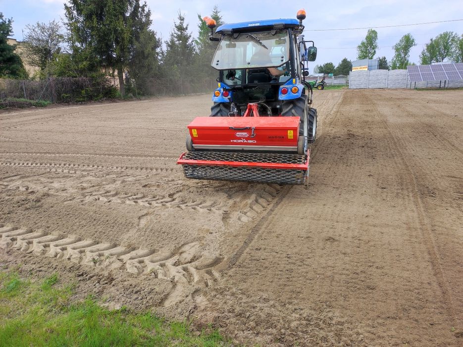 Niwelacja terenu, plantowanie ziemi, siew trawy Śląsk Orzesze Gardawice ...