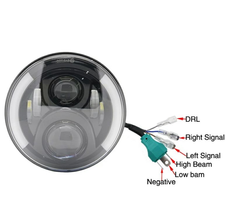 Фара 7 Дюймов Гелик Нива Камаз Nissan Toyota FJ: 950 грн. - Передні ...