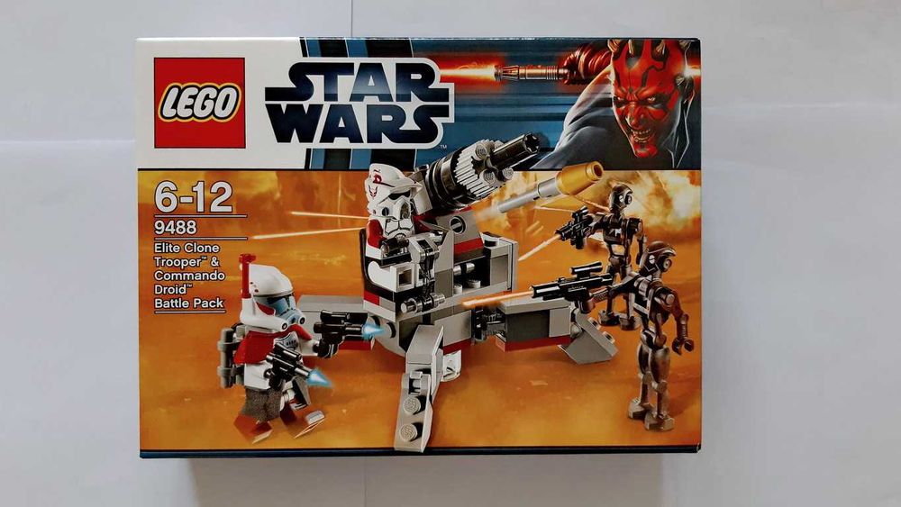 Lego Star Wars 9488 Elite Clone Trooper & Com Droid Battle Pack selado ...
