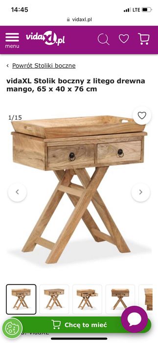 Szafka z drewna mango Elbląg • OLX.pl