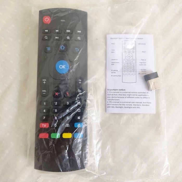 Comando com teclado e rato sem fios para Smart Tv, Android, Windows Rio ...