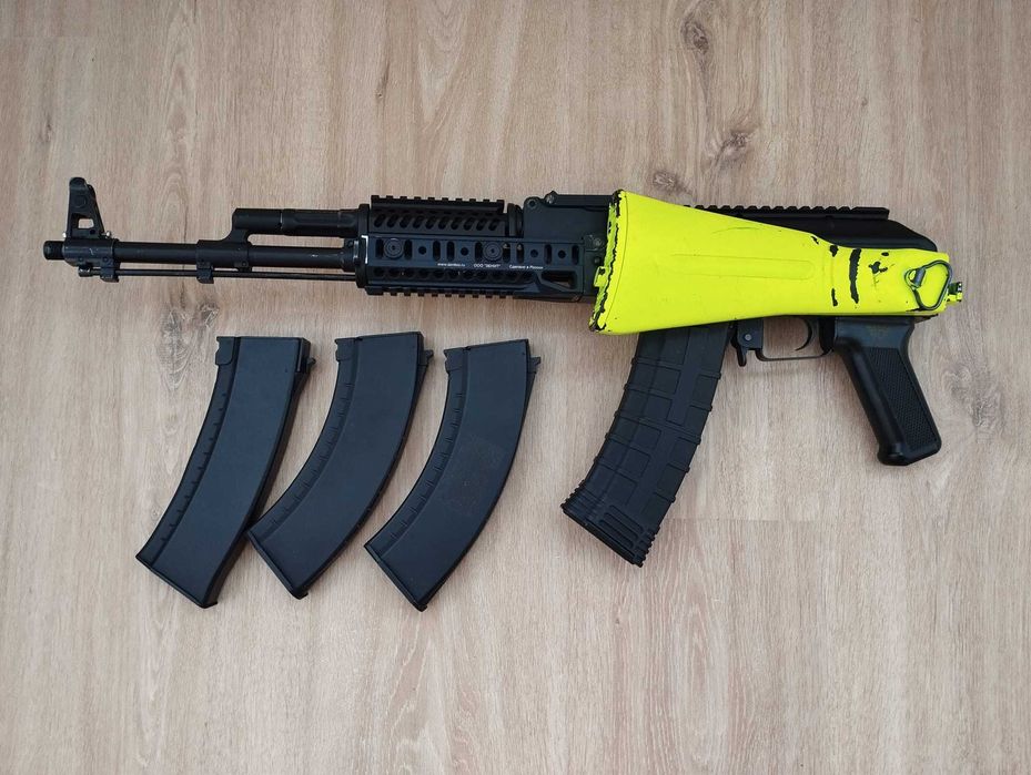 Airsoft AEG AK-74M Jing Gong com upgrades Venteira • OLX.pt