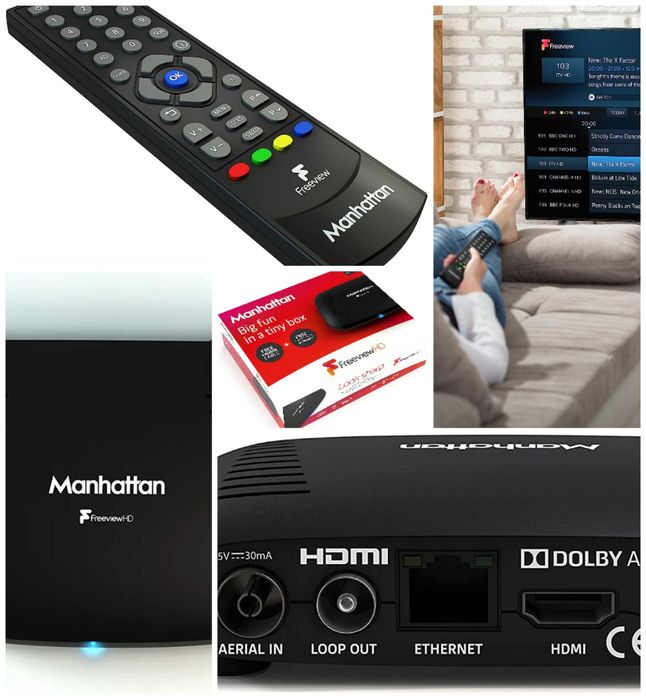 Smart приставка Manhattan T1 Set Top Box with 80+ Freeview HD Channel ...