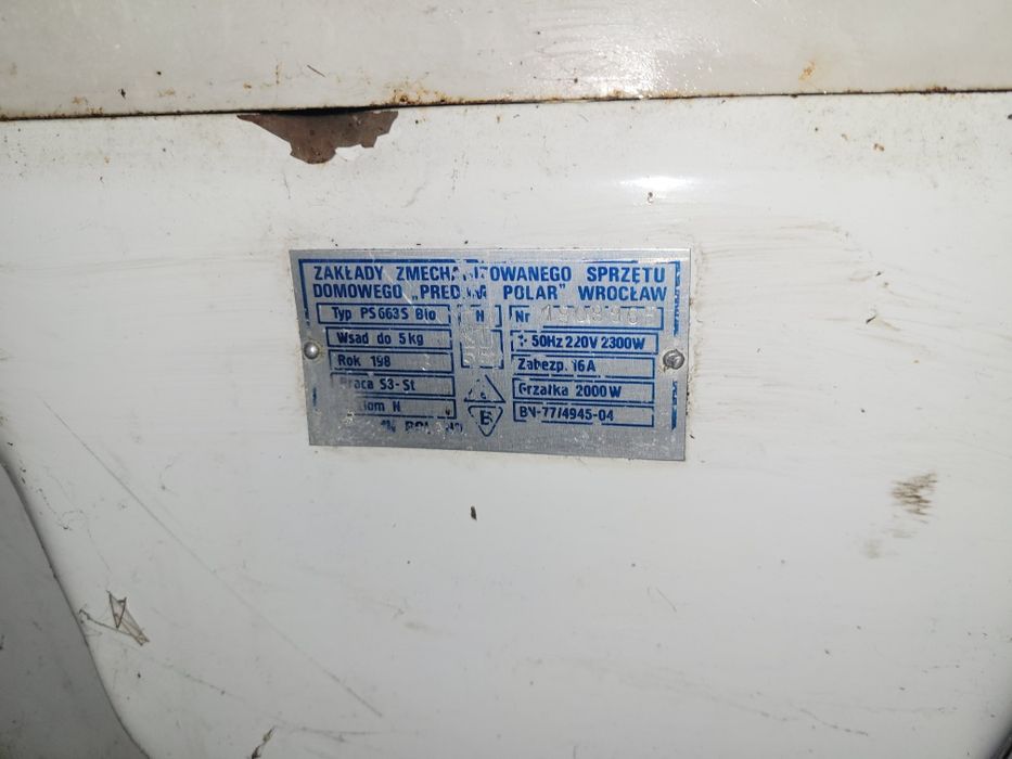 PREDOM POLAR superautomat PS 663 S BIO pralka Kałkowskie • OLX.pl