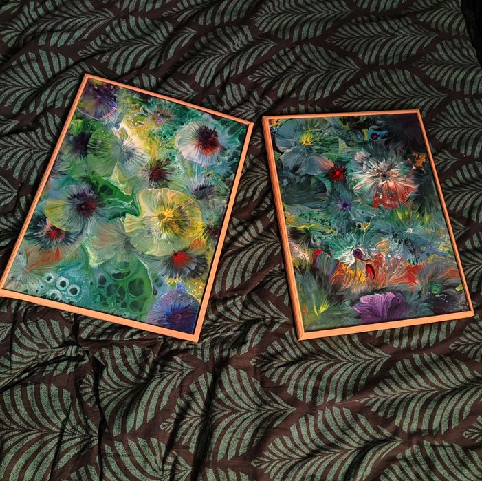 Obrazy akrylowe,abstrakcja ,design, kwiaty Rzeszów • OLX.pl