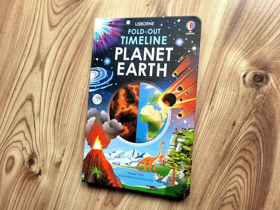 Planet Earth Timeline Usborne Fold Out dzieje ziemi po angielsku Łódź ...