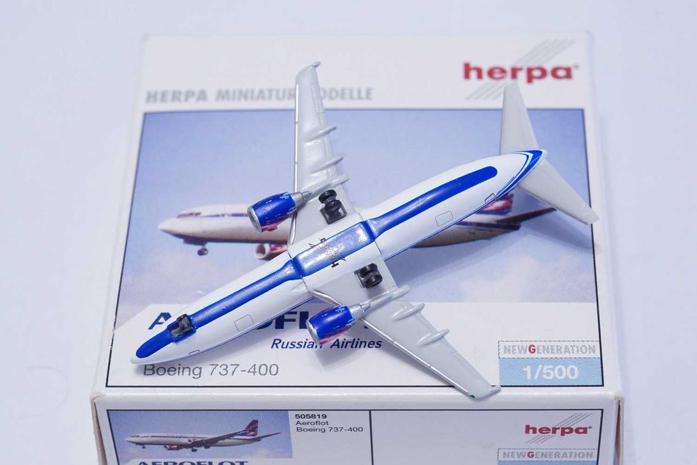 HERPA Aeroflot Boeing 737-400 skala 1:500 Jasiewo • OLX.pl