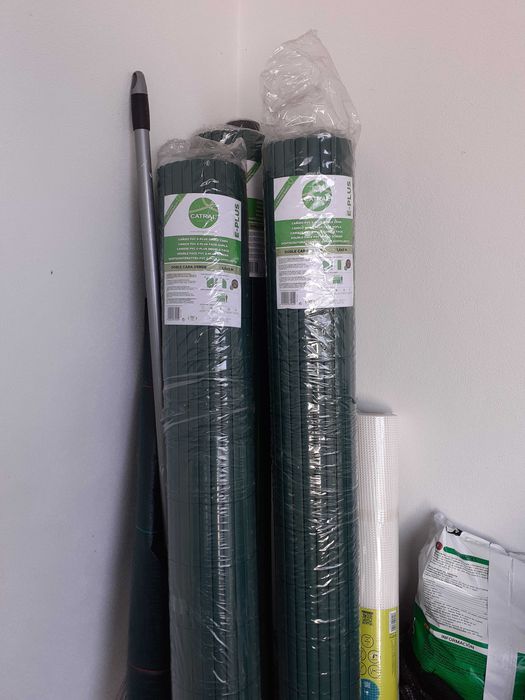 Caniço de Ocultação 1,5 por 3 metros em PVC Verde Gualtar • OLX Portugal
