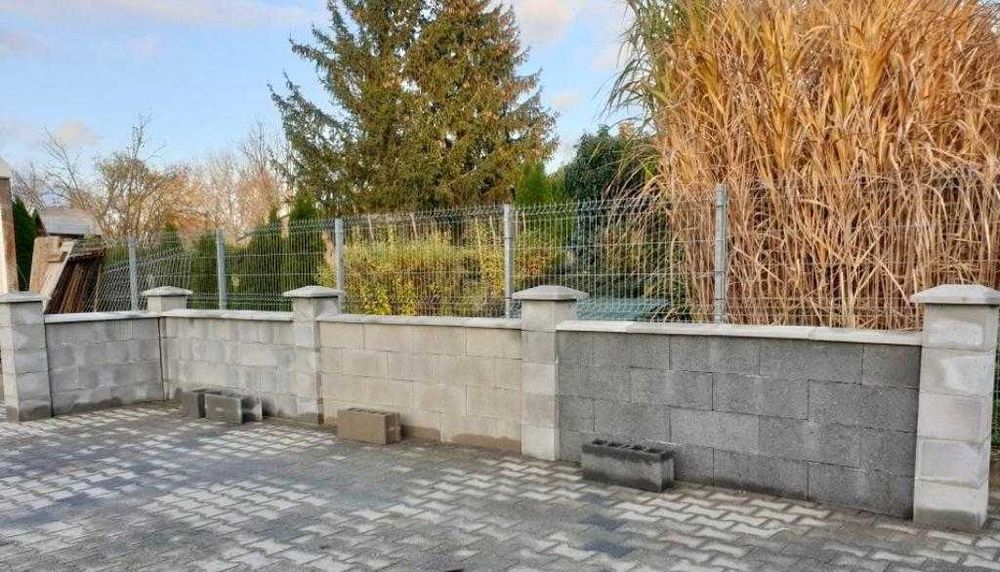 Pustak szalunkowy, zalewowy, ogrodzenie, mur oporowy, daszki na mur ...