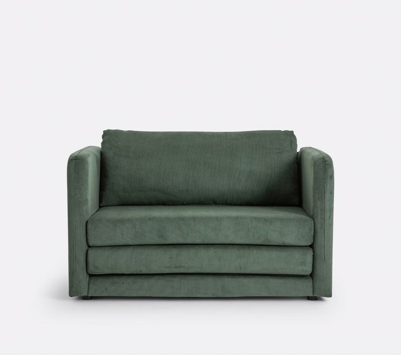 Sofá cama bombazina verde La Redoute Mid Century Design Cambalhota ...