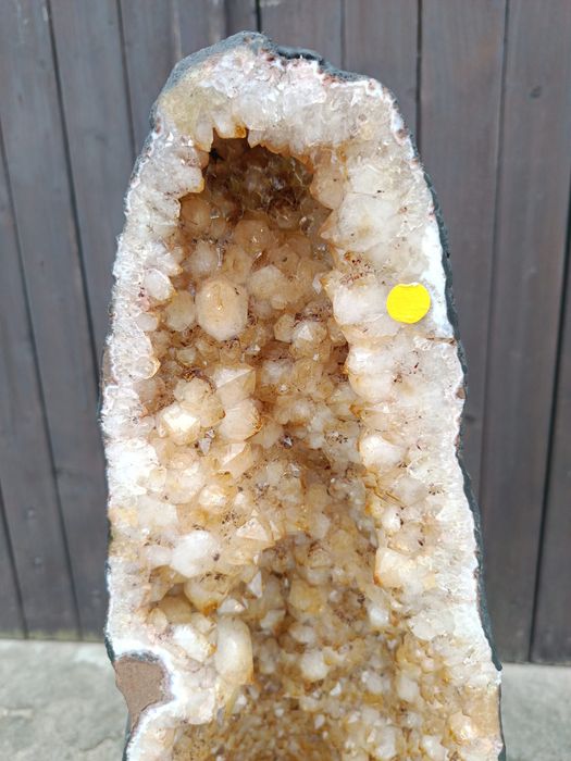 Naturalny kamień Cytryn Geoda Grota Wielki okaz Grodzisk Mazowiecki ...