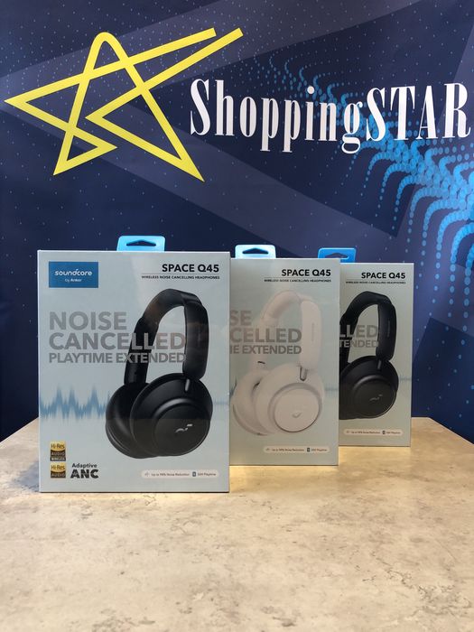 Навушники SoundCore Space Q45 Black/White/Blue • Нові • Гарантія: 4 690 ...