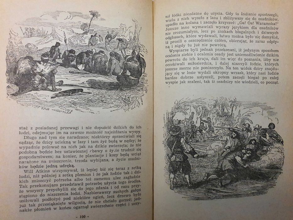 Robinson Kruzoe - Daniel Defoe, tom 1 i 2, wydanie 1953 rok Wągrowiec ...