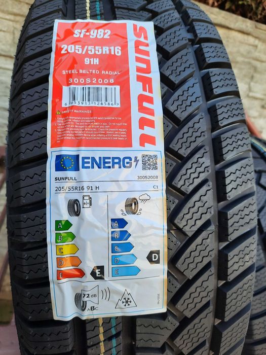 4 Opony NOWE zimowe 205/55 R16 Sunfull Montaż i wyważanie Gratis! Bełsznica • OLX.pl