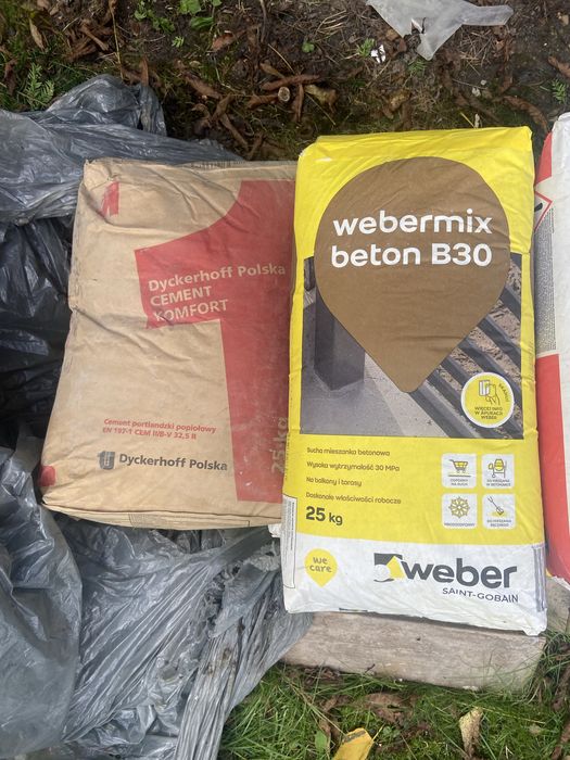 Beton webermix B30 x 4 i cement komfort dyckerhoff Kraków Krowodrza ...