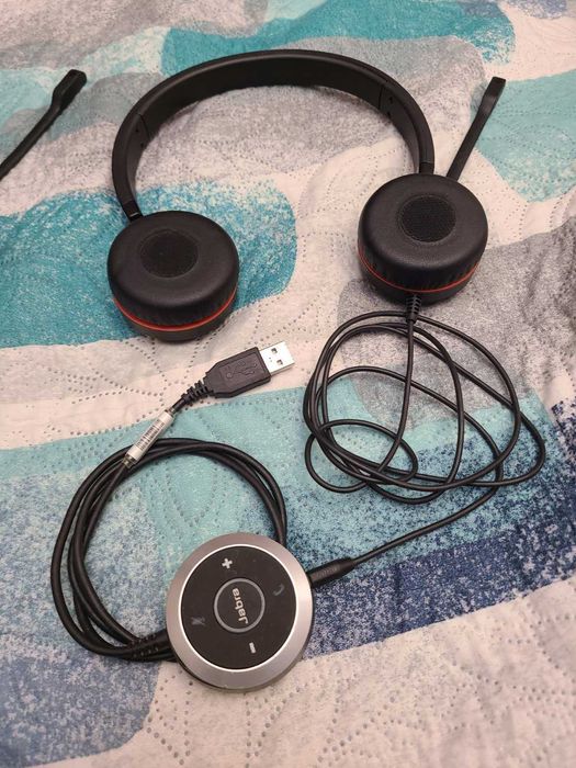 Jabra Evolve 30 II MS Stereo + Пульт гарнитуры Jabra Link UC ENC010: 2 ...