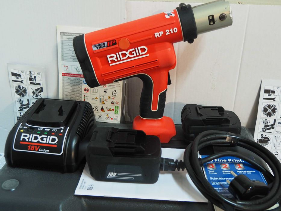 RIDGID RP 210 prasa zaciskarka MINI aku 18v adapter 230v viega Bąkówka ...