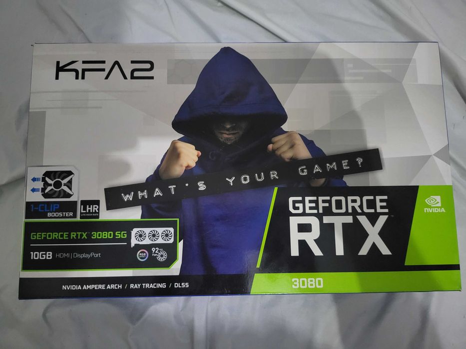 Placa Gráfica Nvidia Geforce 3080 de 10Gb 4 Fan da KFA Leds RGB! Algueirão-Mem Martins • OLX.pt