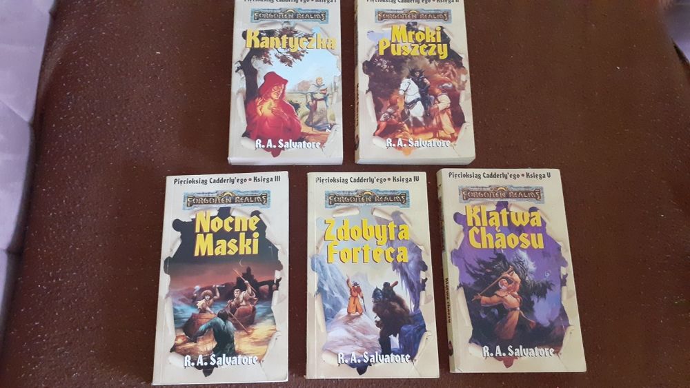 Pięcioksiąg Cadderly'ego R.A. Salvatore Forgotten Realms Chojnice • OLX.pl