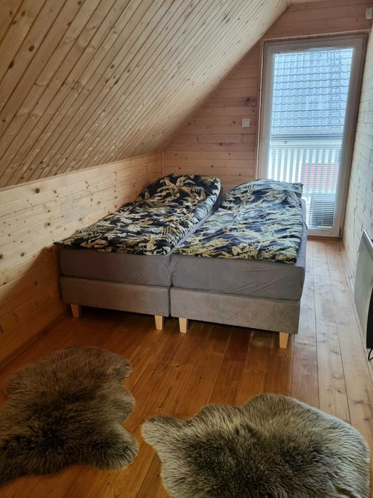 Domek całoroczny nad Jeziorem Mazury Giżycko Jacuzzi Spa Sauna Łódka ...