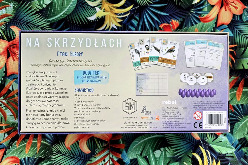 Dodatek Ptaki Eurioy Gra planszowa Na skrzydłach Rebel Gdańsk Wrzeszcz ...