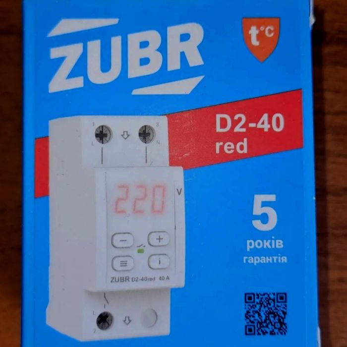 Реле напряжения ZUBR D2-32/40/50/63 red: 840 грн. - Електрика Харків на Olx