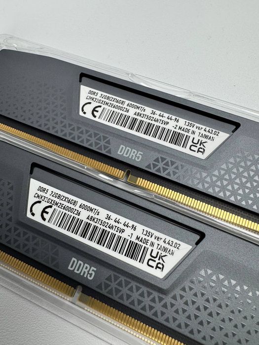 Pamięć RAM Corsair Vengeance Grey DDR5 DIMM 2×16GB 6000MHz XMP/EXPO ...