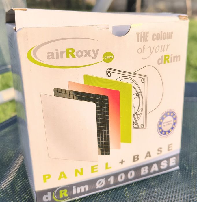 Wentylator łazienkowy ścienno - sufitowy airRoxy base 100mm z zaworem ...