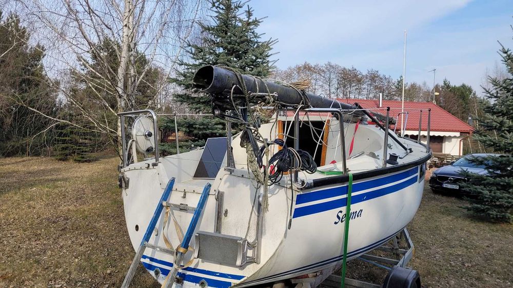 Jacht kabinowy Albin 57 w komplecie przyczepa 1450 DMC Wągrowiec • OLX.pl