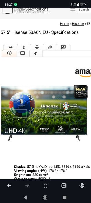 TV Hisense UHD 4K 58" Queluz E Belas • OLX.pt