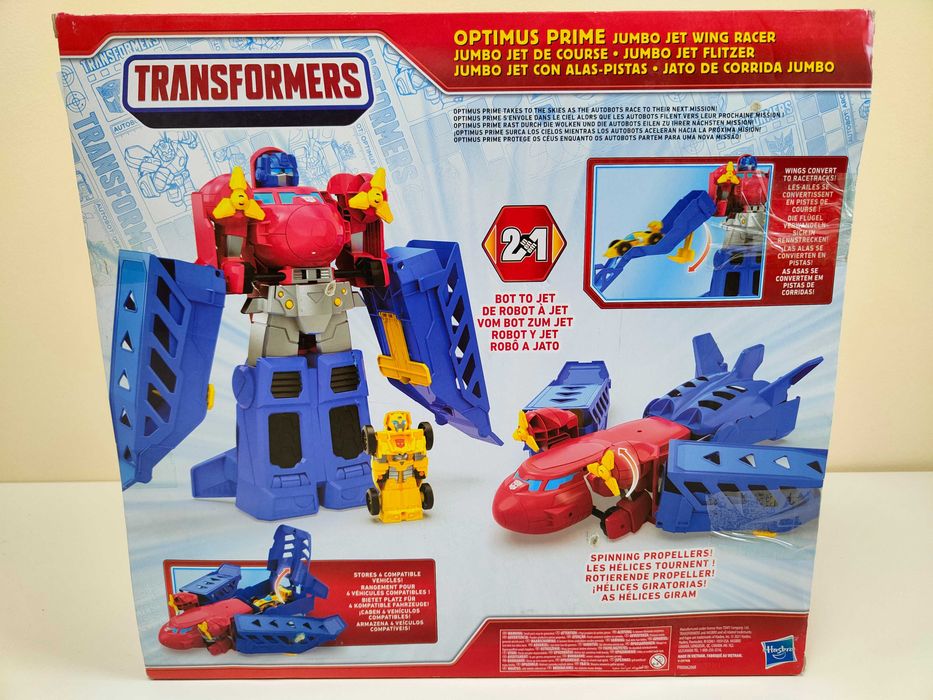 Hasbro Transformers Optimus Prime Jumbo Jet Wing Racer Playset F0849 ...