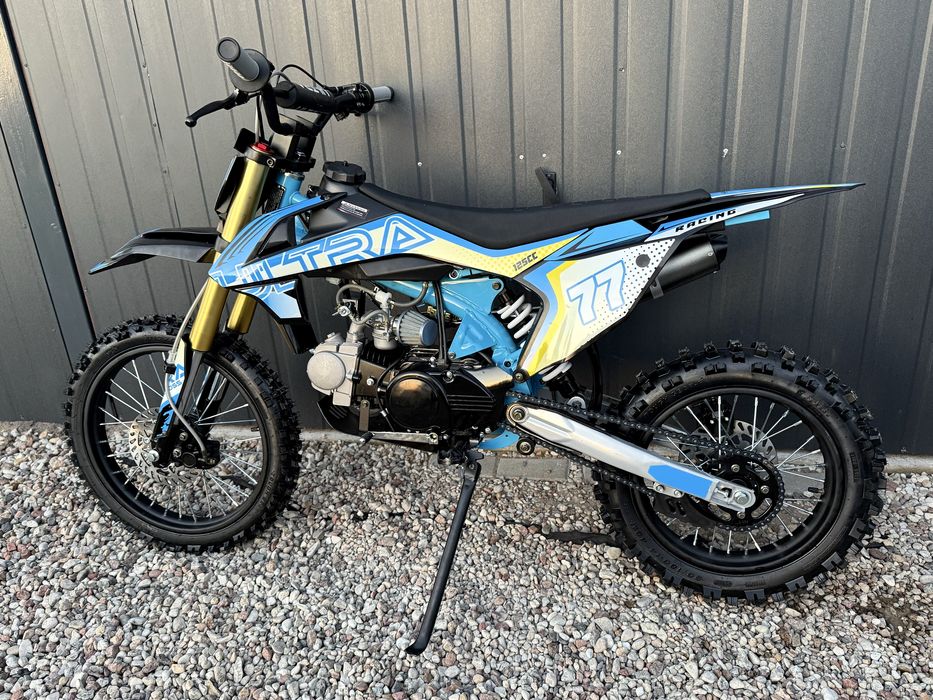 Nowy Duży Cross Ultra 125cc! koła 17/14 PIT-BIKE Wzmocniona rama! HIT ...