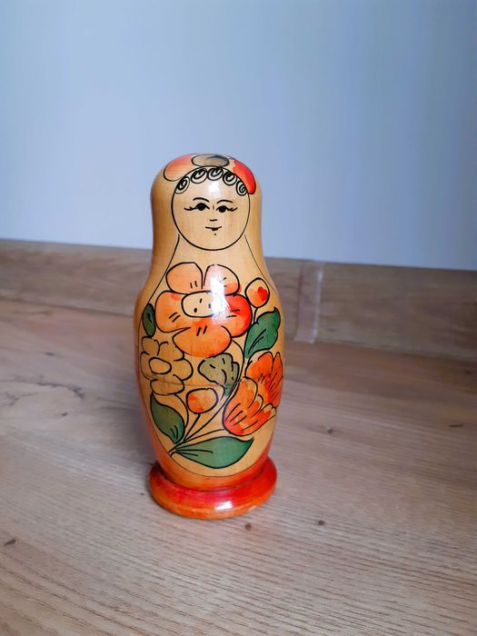 Matrioszka, vintage drewniana lalka 12,5 cm Łódź Górna • OLX.pl