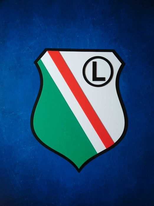 Legia Warszawa herb do pokoju na ścianę prezent dla męża chłopaka ...