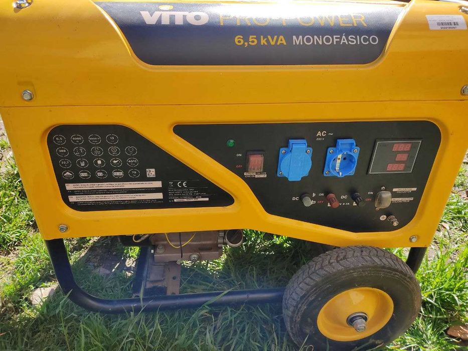 Gerador Monofásico VITO Pro-Power 6,5 kVA com Garantia Graça • OLX Portugal