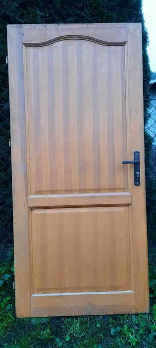 Solidne drzwi drewniane 3 szt. Dubiażyn • OLX.pl