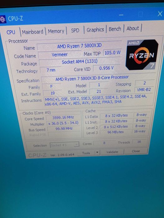 Процессор Ryzen 7 5800X 3D: 11 500 грн. - Комплектуючі та запчастини ...