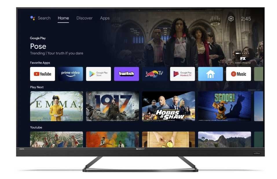 Telewizor Sharp 55EQ6EA: 4K UHD Bluetooth, Wi-Fi, DLNA, HDMI 2.1. Łódź Widzew • OLX.pl