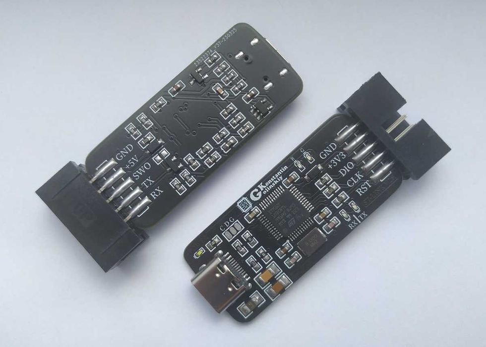 Программатор ST-Link V2-1 2.1 Type-C STM32 SWD SWO RESET UART DEBUGGER ...